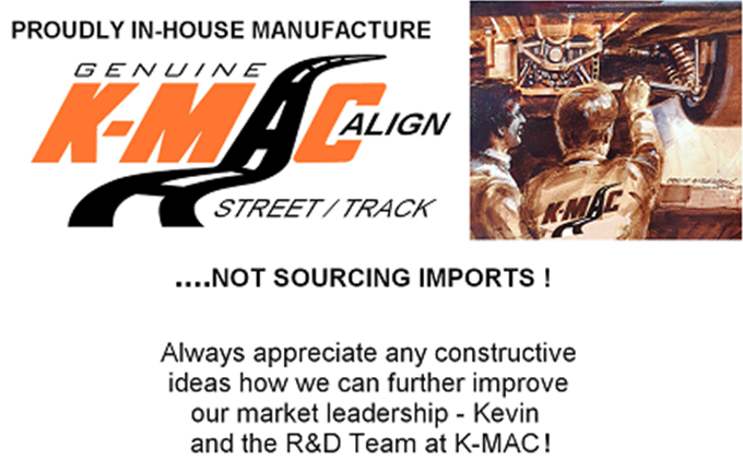 K-MAC ALIGN - Camber Plates & Caster Strut & Bushing Kits