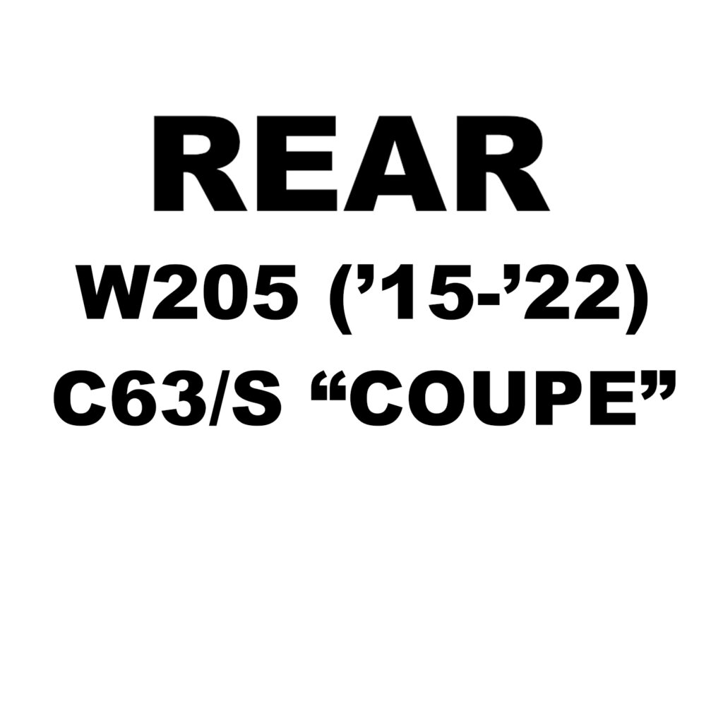 MERCEDES W205 (’15-’22) C63/S “COUPE” REAR KITS